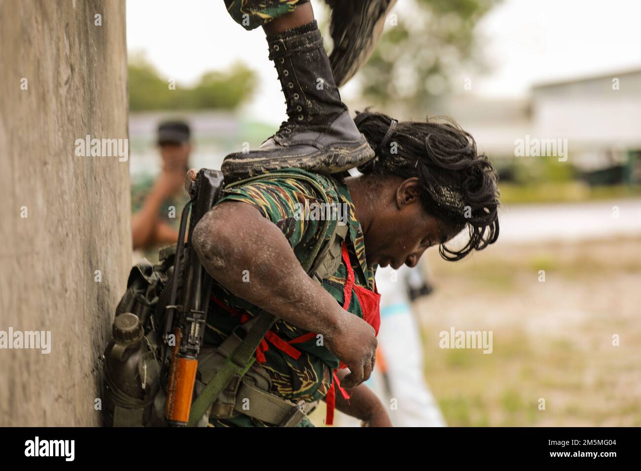 Guyana Defence Force (GDF) members compete in the First Quarterly ...