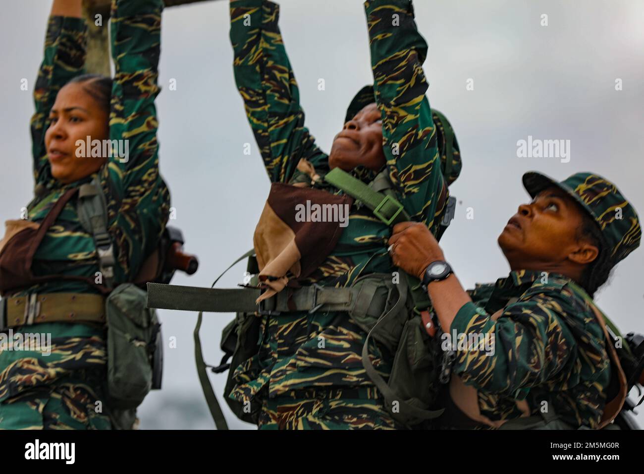 Guyana Defence Force (GDF) members compete in the First Quarterly ...