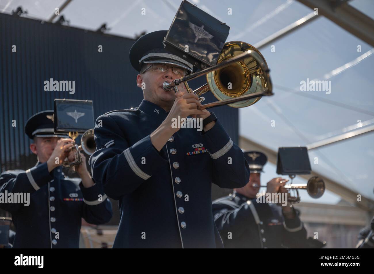 U.S. Air Force Airman 1st Class Evan Drumm, Band of the West member ...