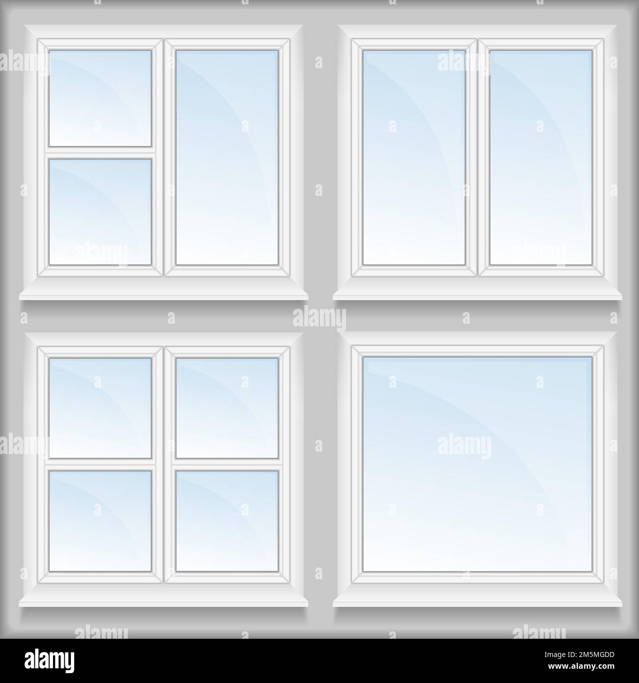 Windows with sills, vector eps10 illustration Stock Vector Image & Art ...