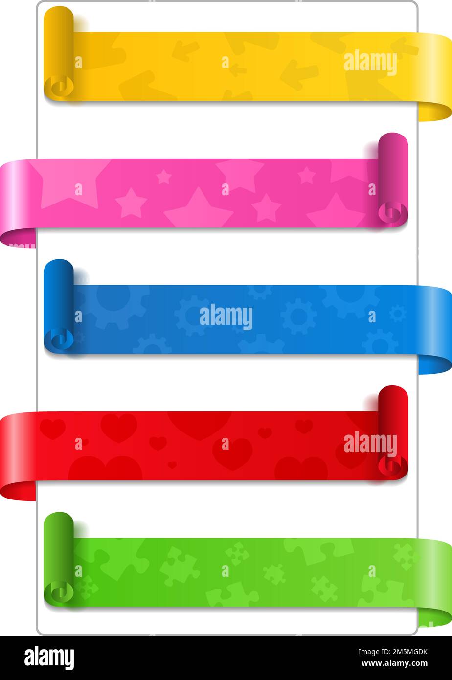 Paper banners, vector eps10 illustration Stock Vector Image & Art - Alamy