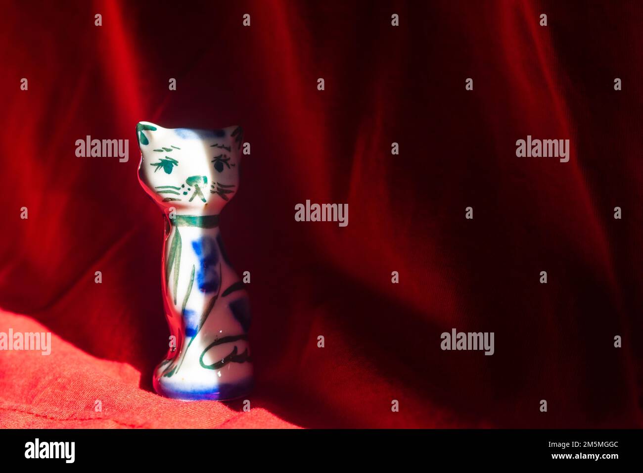 Chinese ceramic in an auction against a red background. Chinese New ...