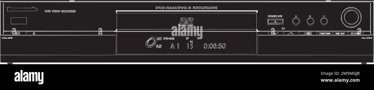 DVD Player Vector. Illustration On White Background. A vector ...