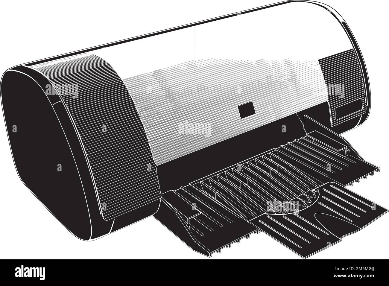 Printer Vector. Illustration On White Background. A vector illustration ...