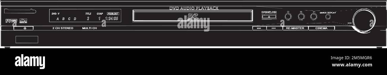 DVD Player Vector. Illustration On White Background. A vector ...