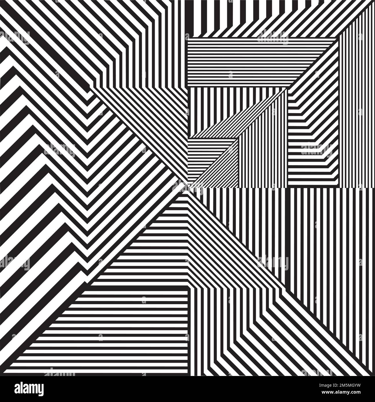 Black And White Pattern Vector. Illustration On White Background. A ...