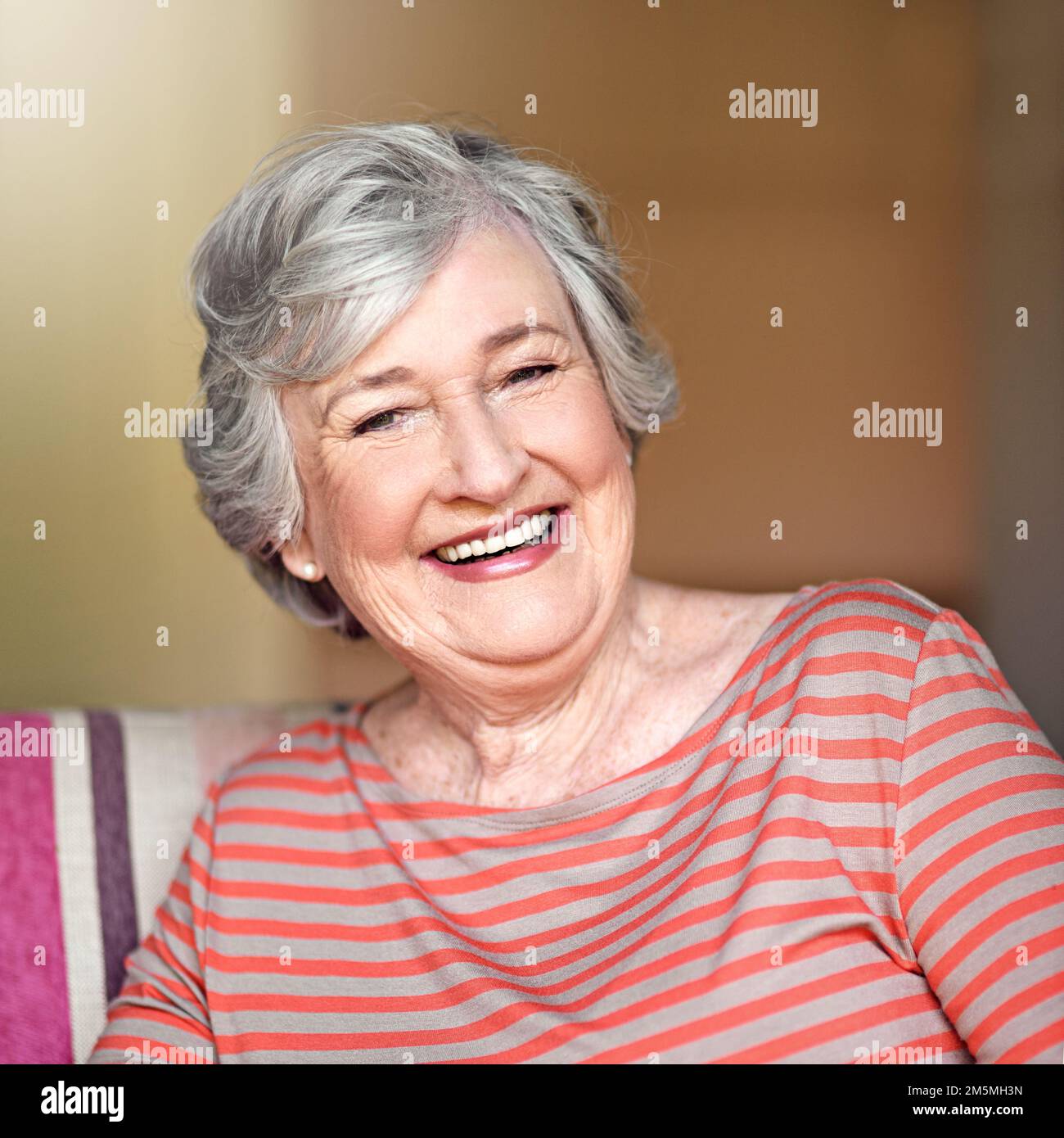 My age is very inappropriate for my behavior. a senior woman relaxing ...