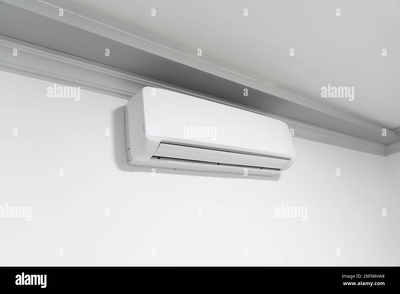 Air condition indoor unit compressor in room interior. Split air ...