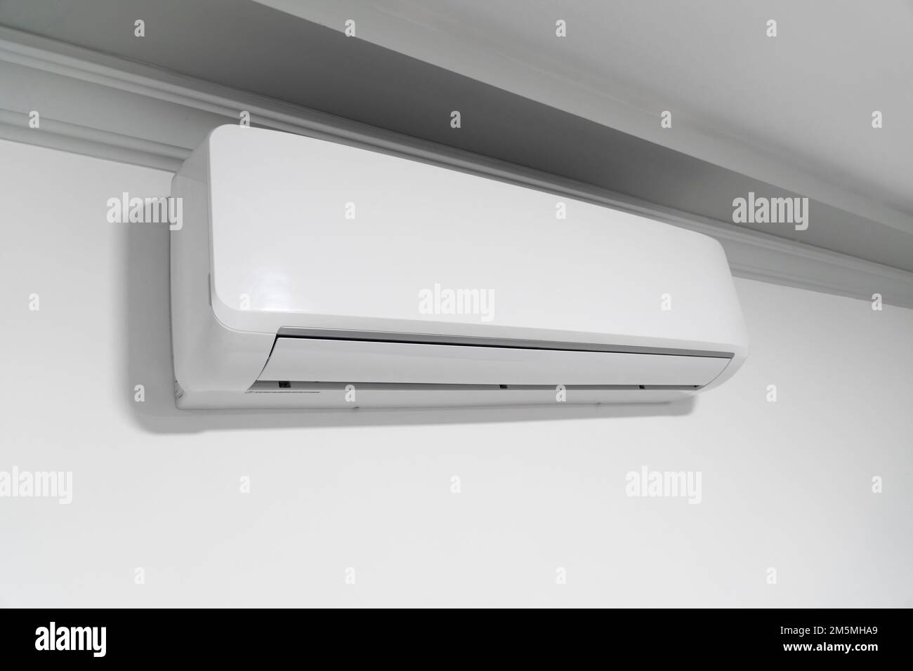 Air condition indoor unit compressor in room interior. Split air ...