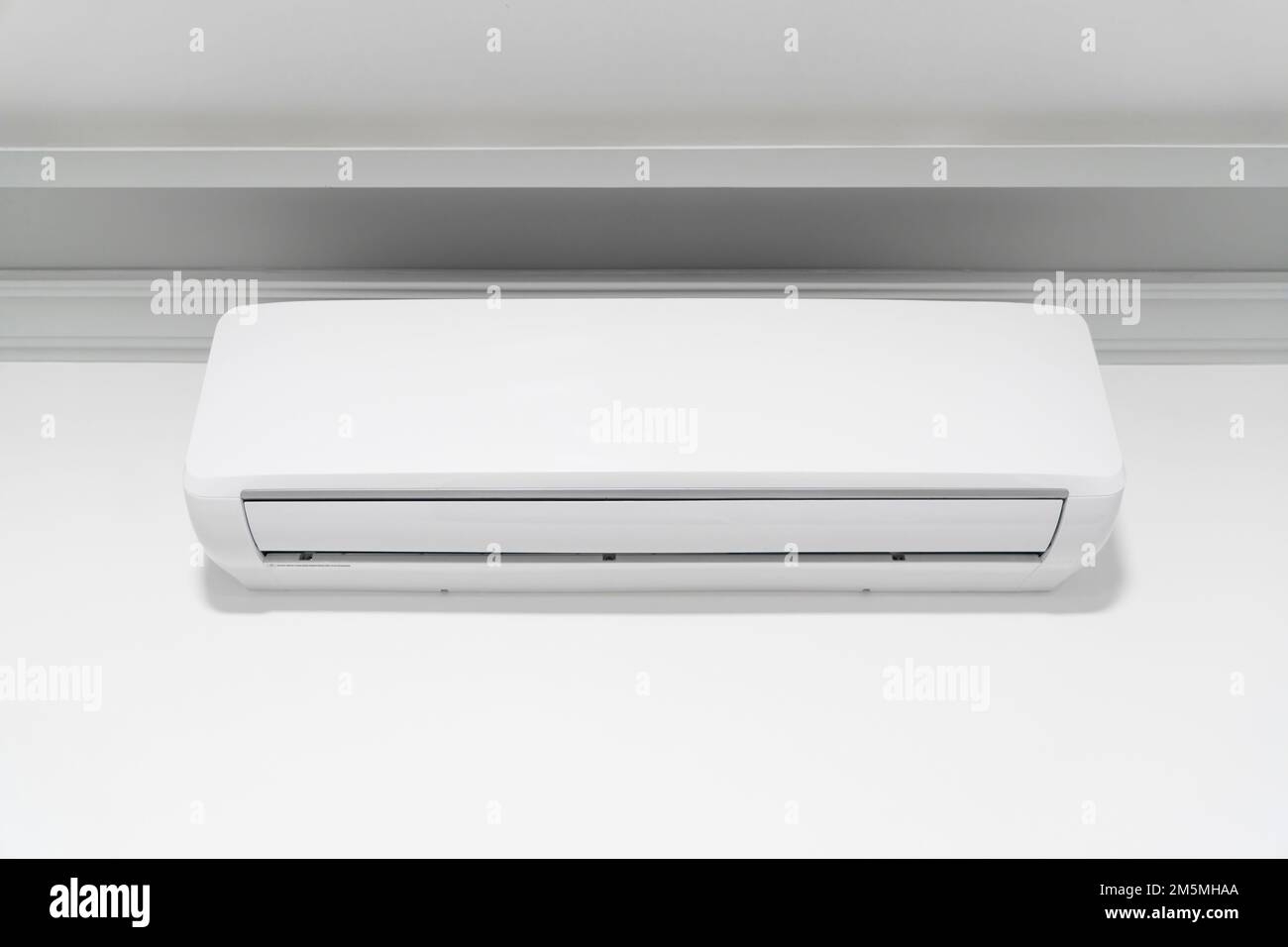 Air condition indoor unit compressor in room interior. Split air ...