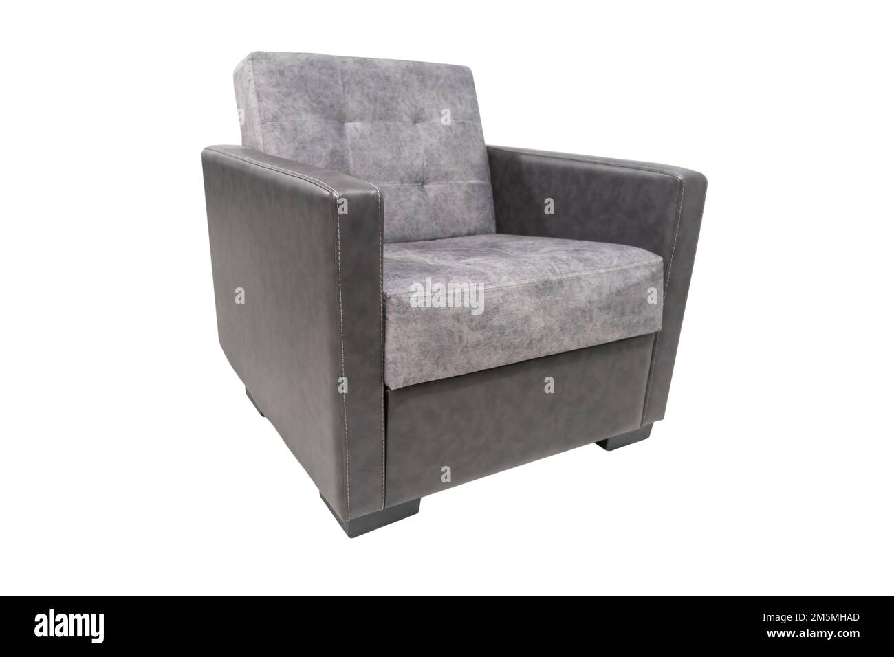 Front view of armchair isolated on white background. Modern furniture ...