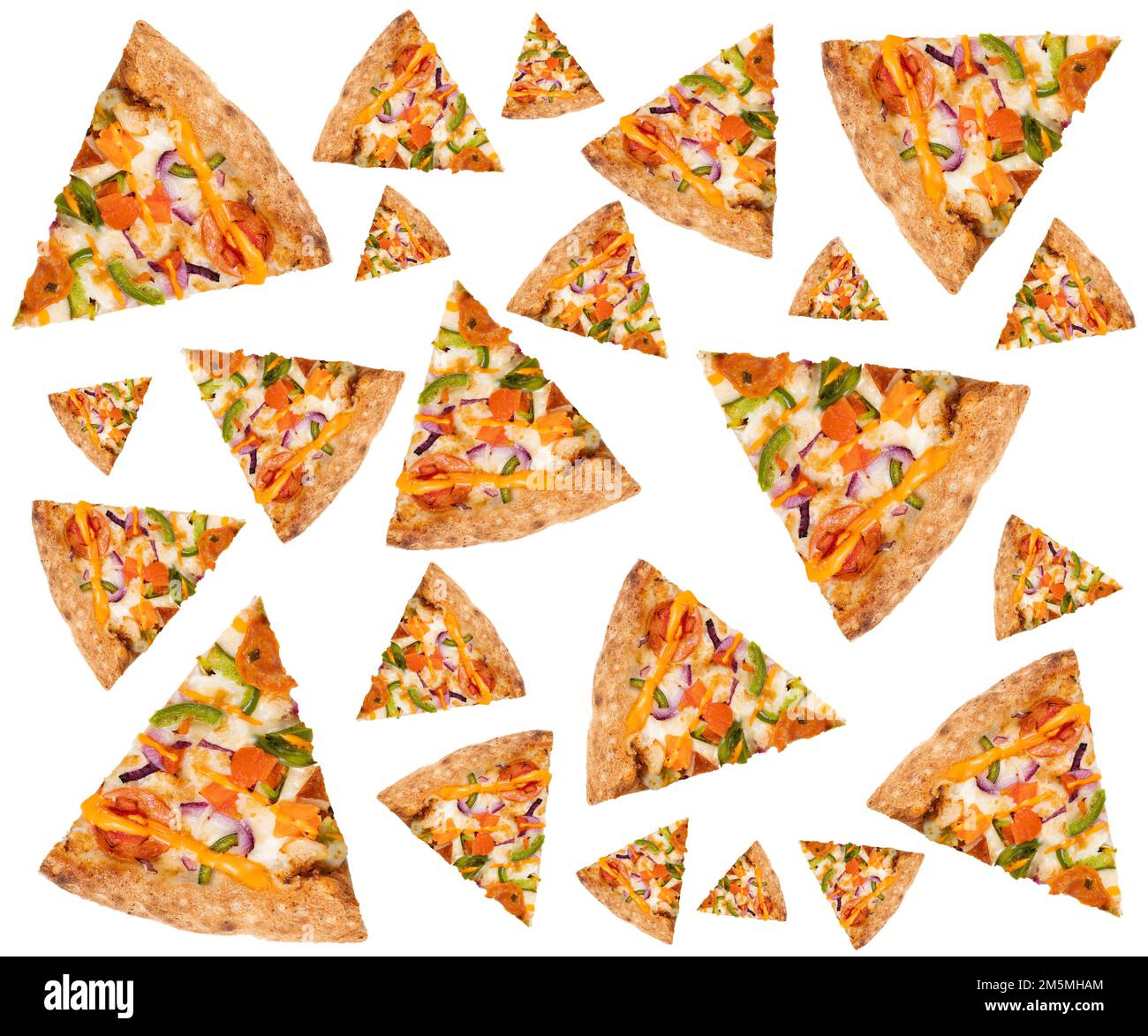 Tasty slice of pizza isolated on a white background. Sliced pizza ...