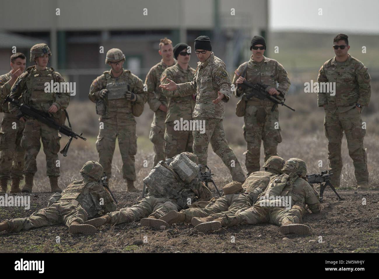 Squad leaders led soldiers from Charlie Company through a series of ...