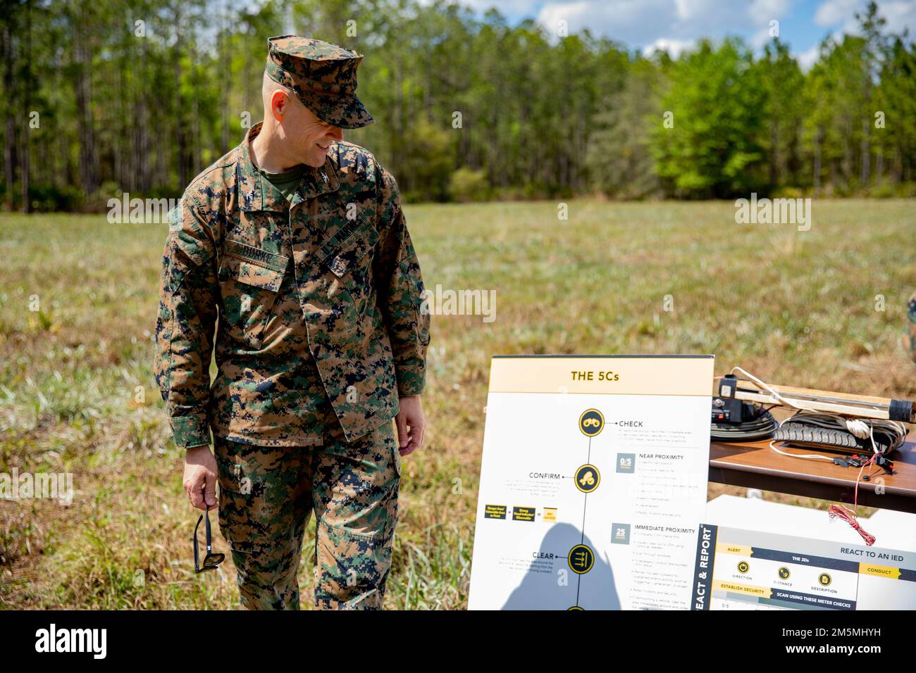 U.S. Marine Corps Col. Douglas Burke, commanding officer of Combat ...