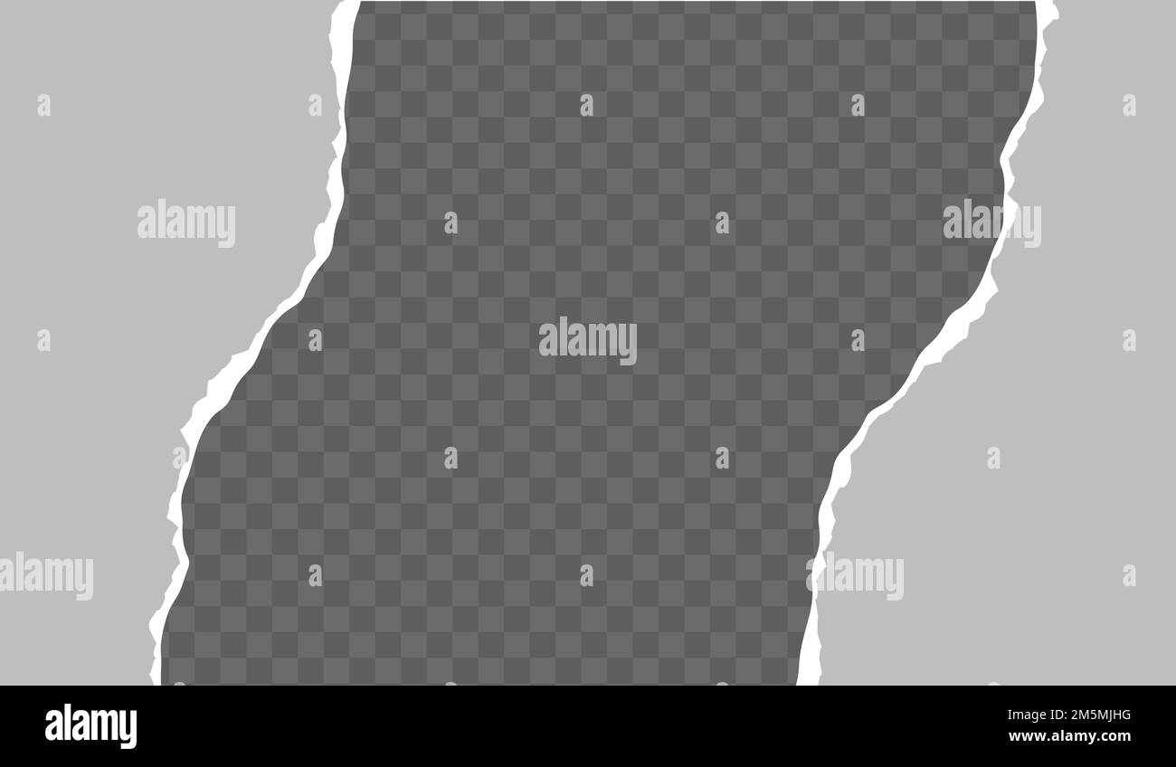 A vector of a torn sheet of gray paper - great for templates and ...