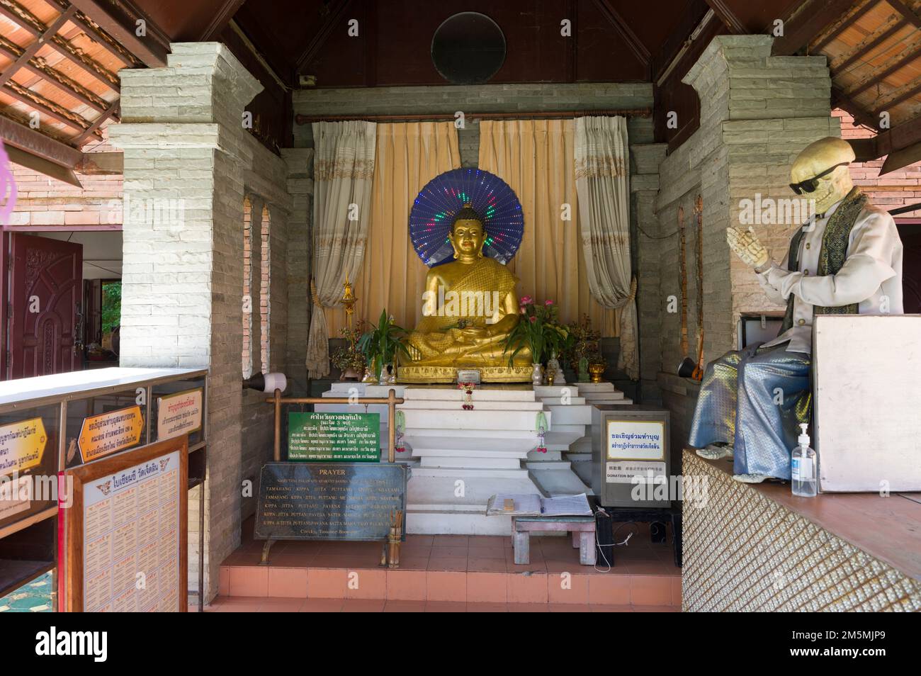 Chiang Mai, Thailand.10 November 2022. Wat Jet Lin Temple in the city ...