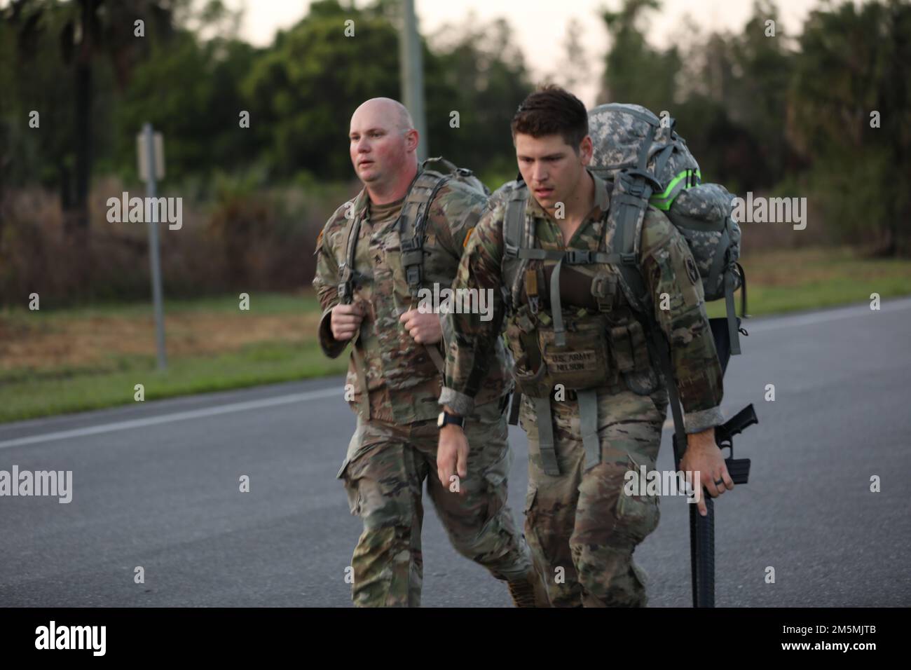 Spc Joshua Nelson, placed first in the 12 mile ruck march during the ...