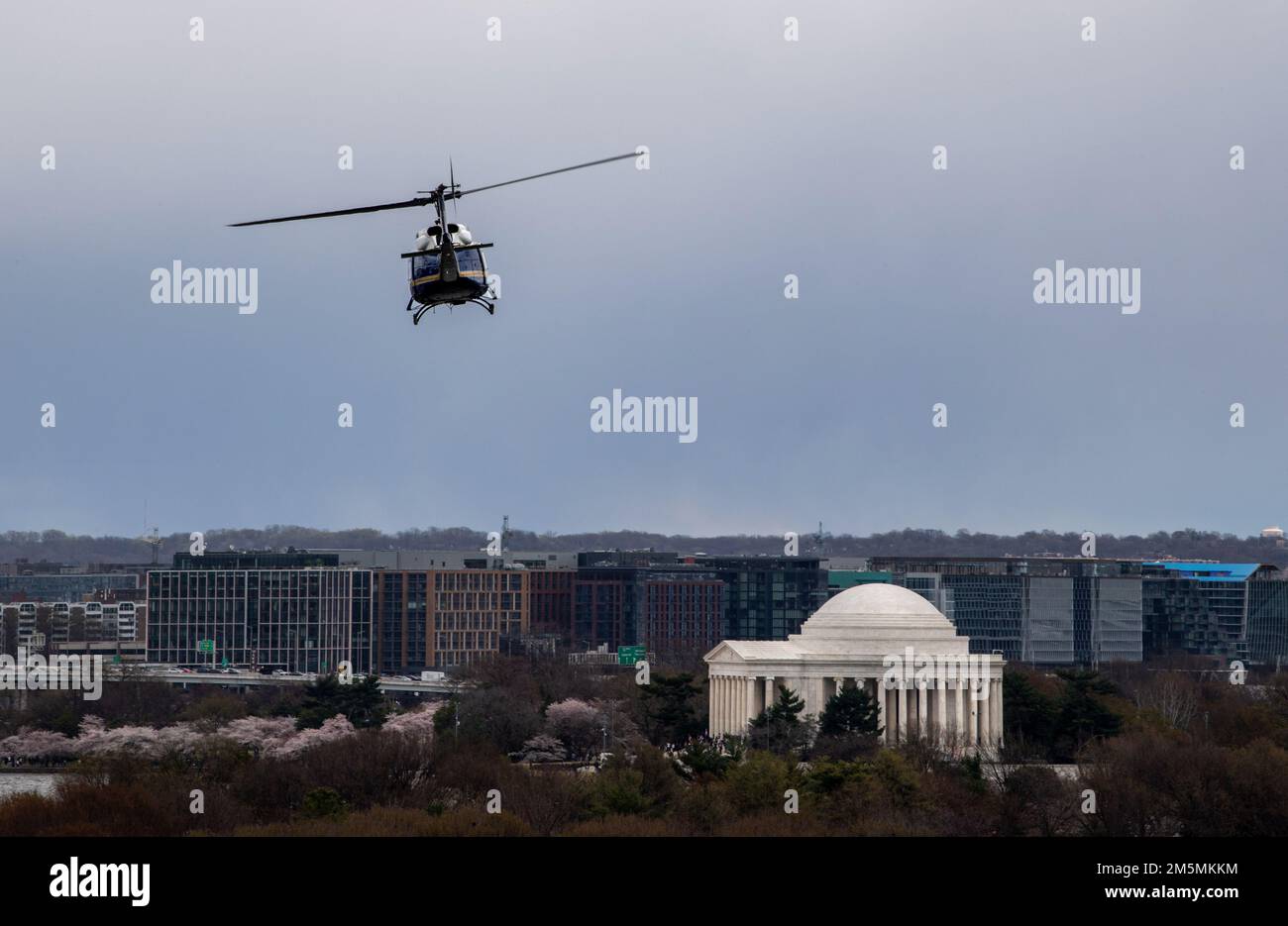 A UH-1N Huey helicopter assigned to the First Helicopter Squadron (1 HS ...