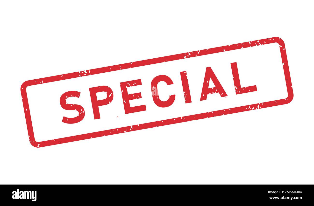 Grunge Special word rubber stamp. Special sign sticker set. Grunge ...