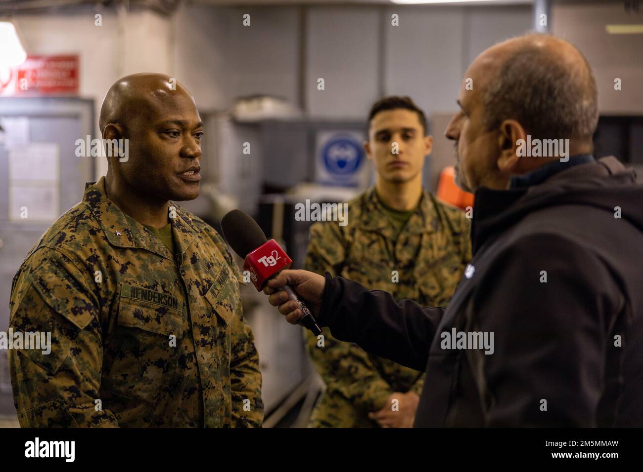U.S. Marine Corps Brig. Gen. Anthony Henderson answers questions for ...