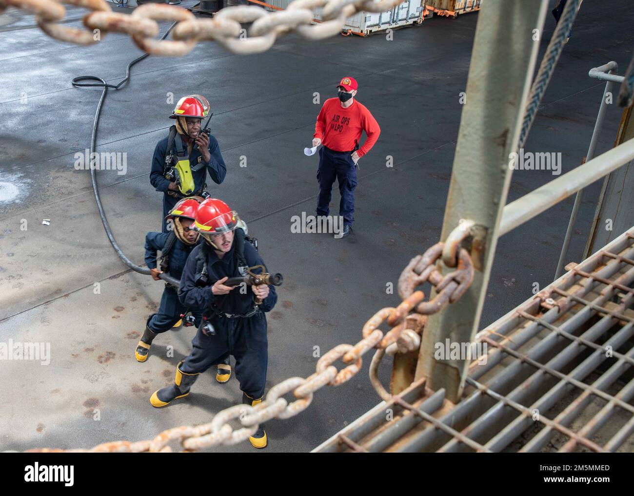 Fire party drill hi-res stock photography and images - Alamy