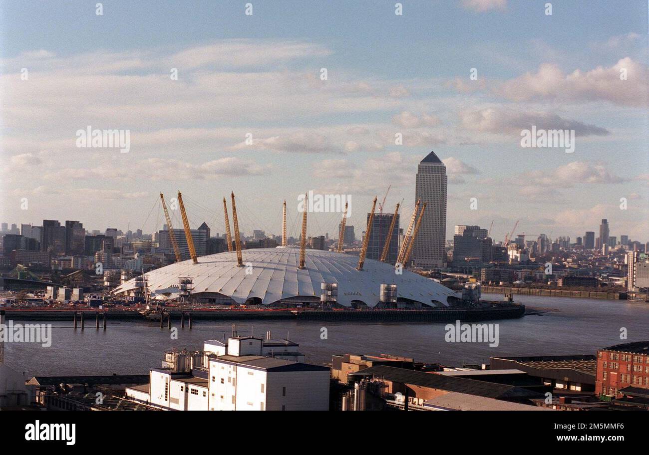 File photo 29/12/1998 of the Millennium Dome at Greenwich stands ...
