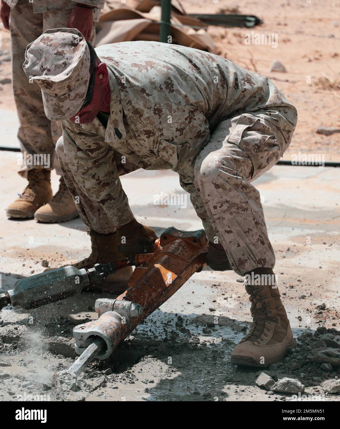 U.S. Marine Corps Master Sgt. Christopher Austin, a logistics/mobility ...