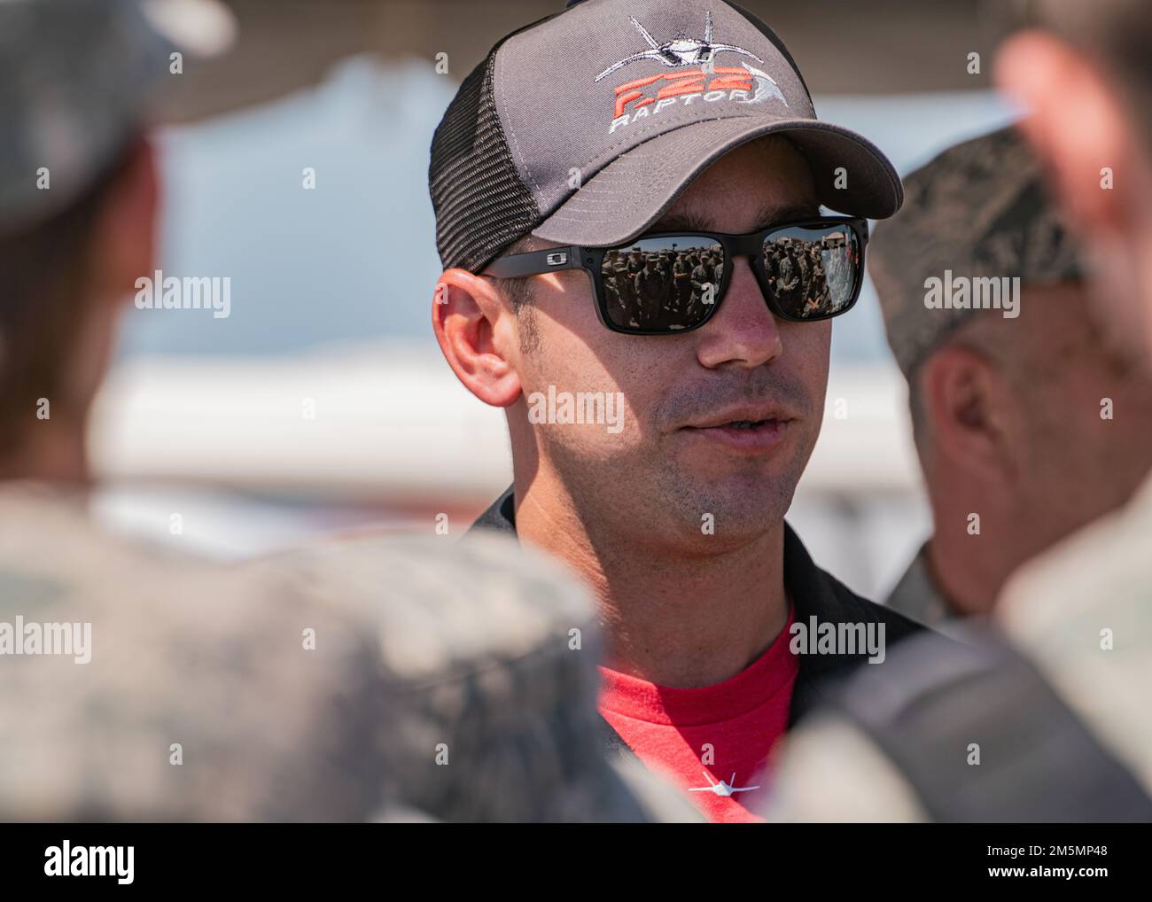U.S. Air Force Maj. Joshua Gunderson, F-22 Raptor Demonstration Team ...