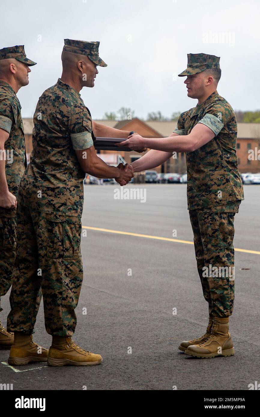 U.S. Marine Corps Col. David C. Hyman, Commanding Officer of Officer ...