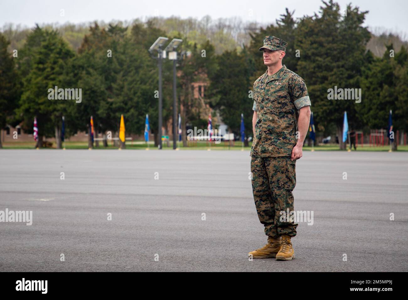 U.S. Marine officer candidates with Alpha and Delta Company graduate ...
