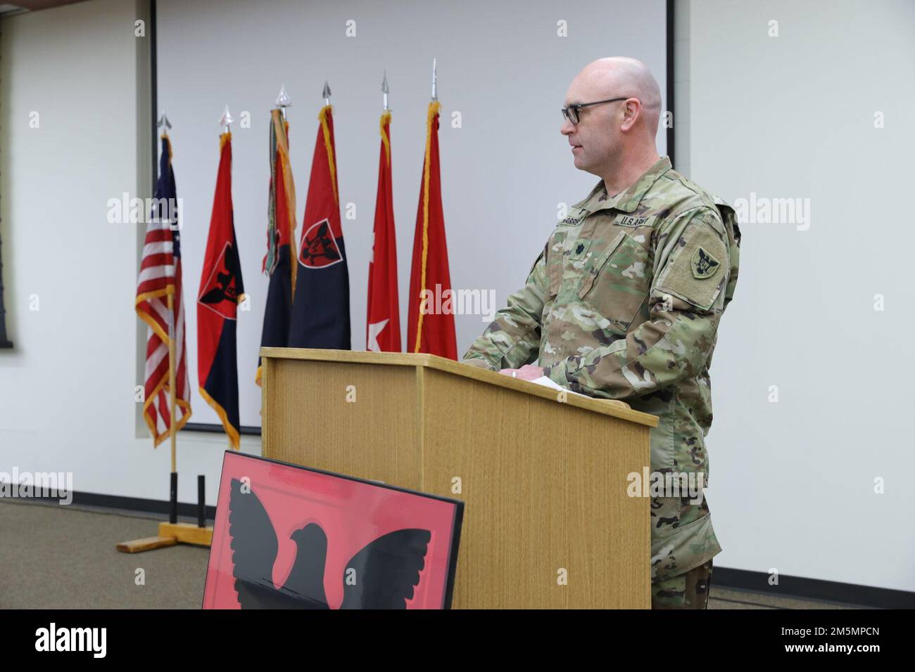 Lt. Col. Kenath Harris provides an invocation prior to the 86th ...