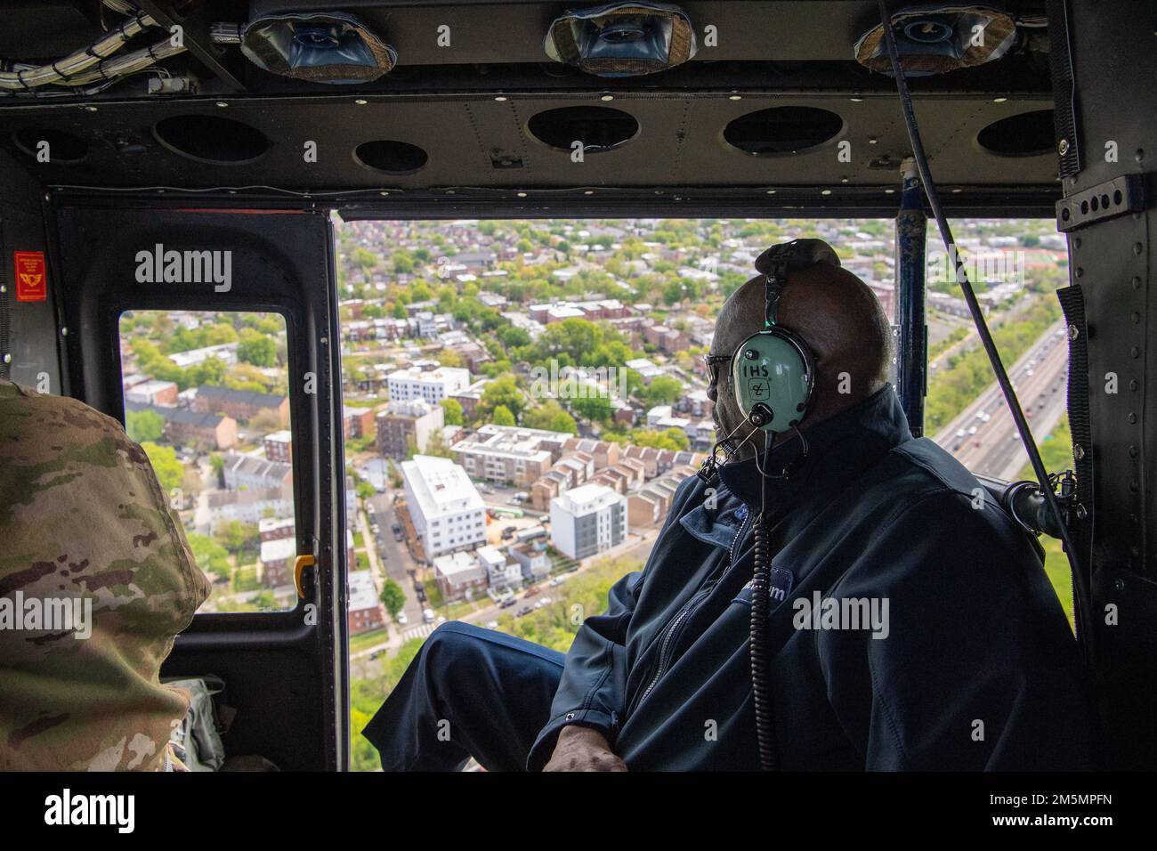 A UH-1 Huey helicopter maintainer with the U.S. Air Force's First ...