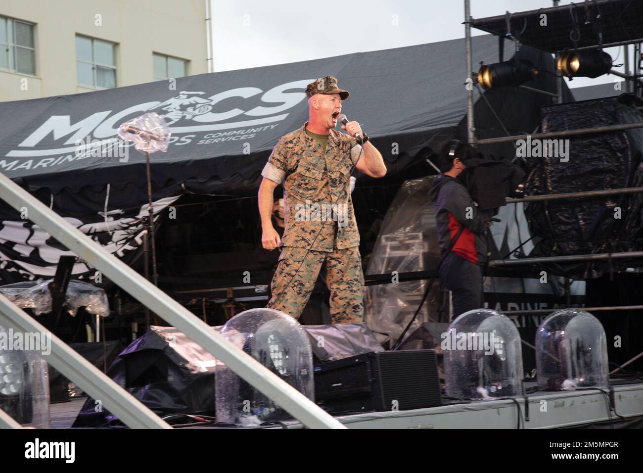 Col. Matthew W. Tracy, camp commander for Camp Schwab and commanding ...