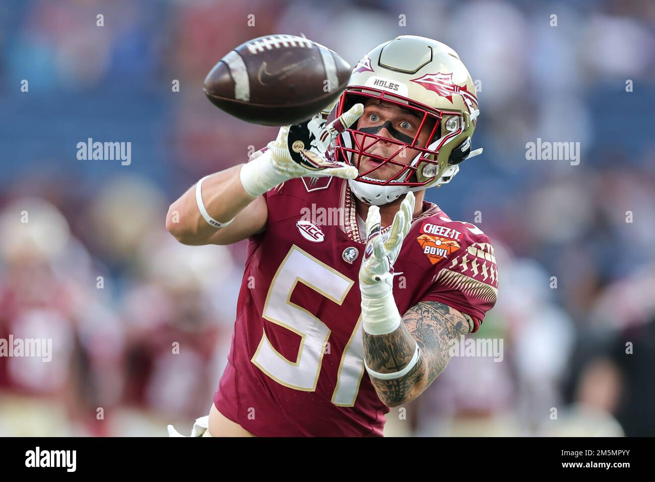 December 29 2022 Florida State Seminoles Linebacker Chase Oliver 51