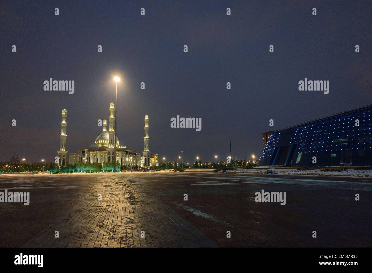 Modern architectural urbanistic city Astana. Futuristic buildings ...