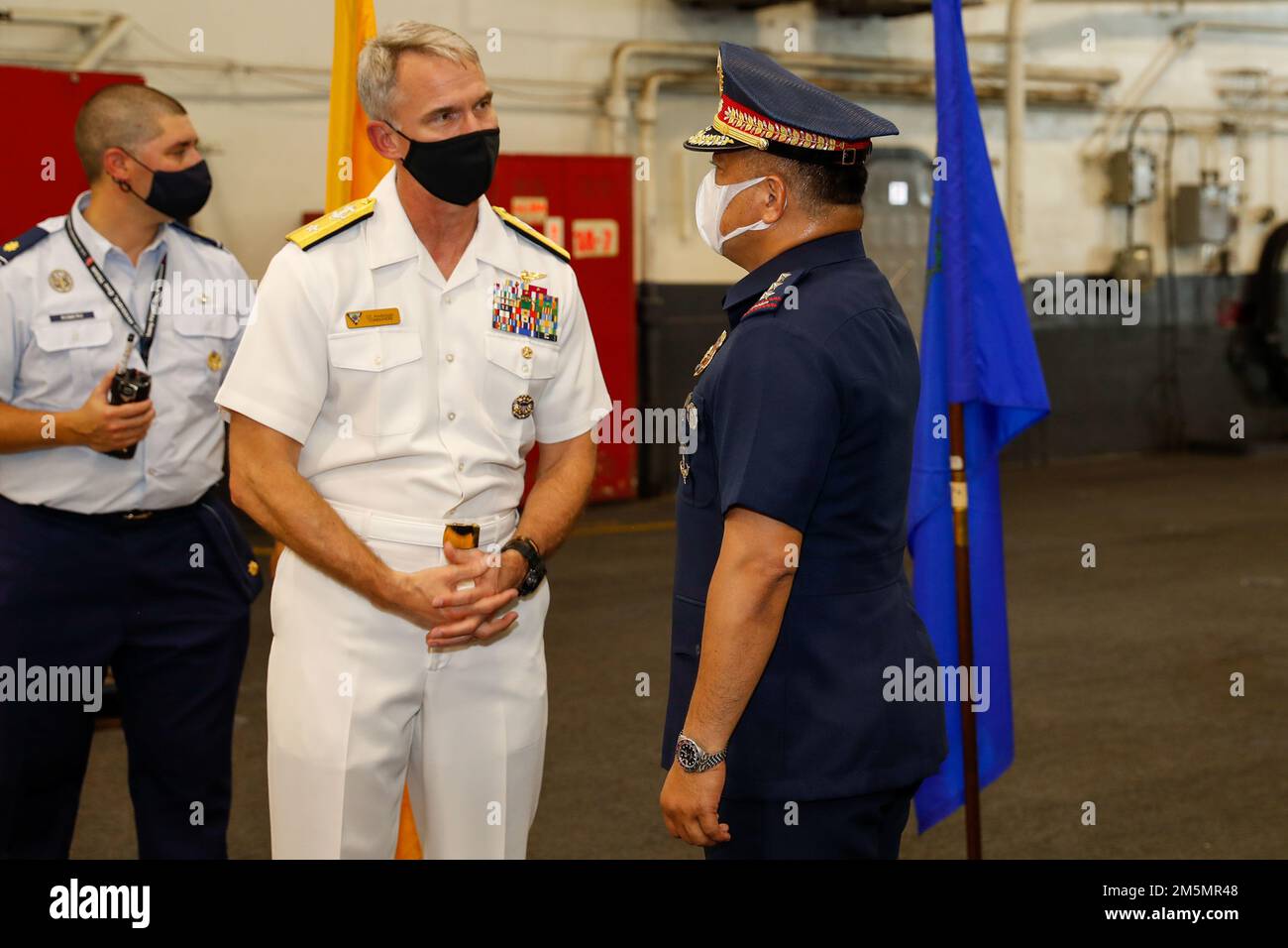 MANILA BAY, Philippines (March 27, 2022) Rear Adm. J.T. Anderson, commander, Carrier Strike ...