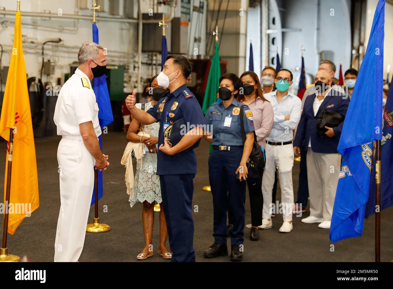 MANILA BAY, Philippines (March 27, 2022) Rear Adm. J.T. Anderson, commander, Carrier Strike ...