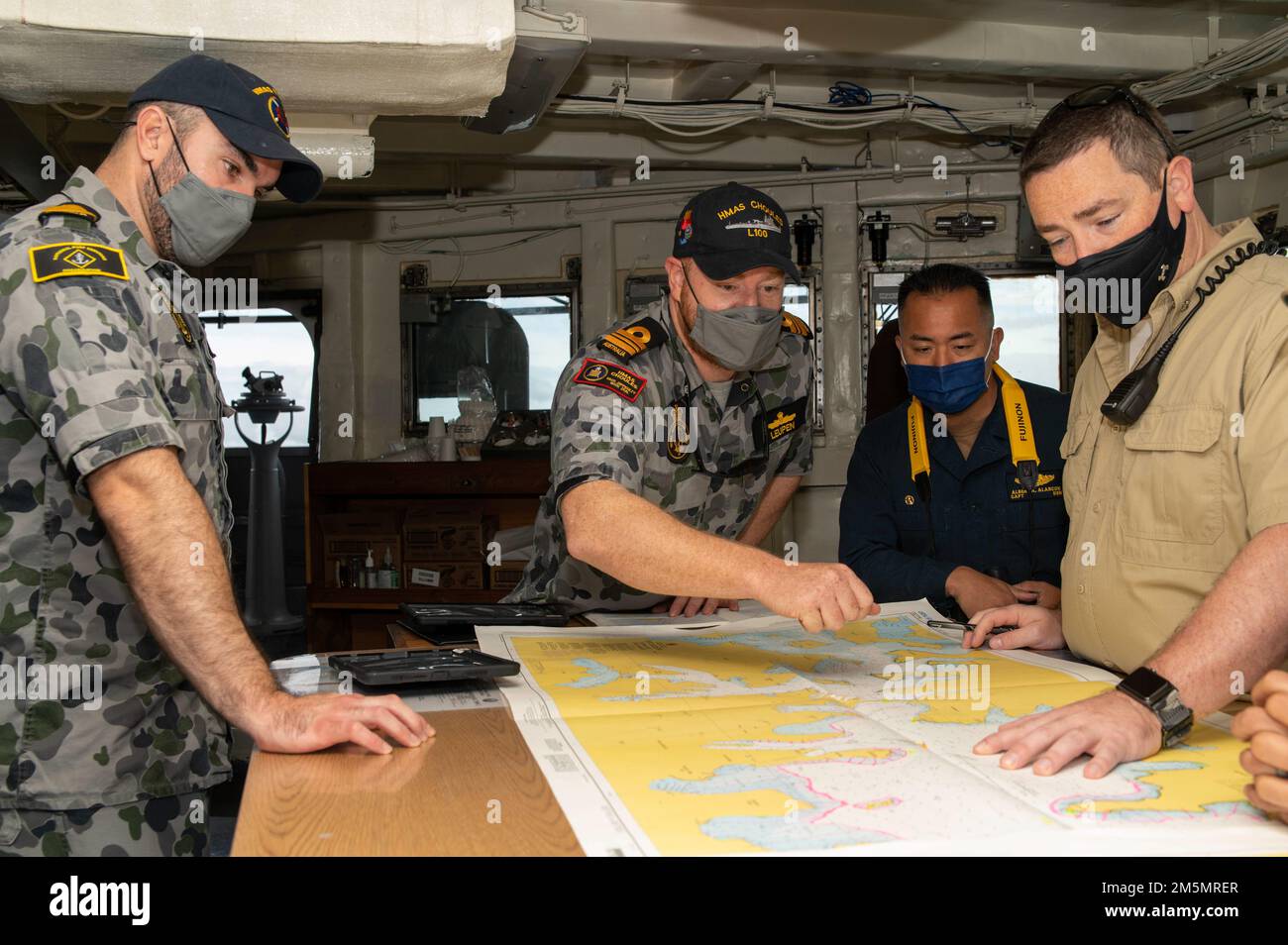 SYDNEY (March 27, 2022) – Members of the Royal Australian Navy brief ...