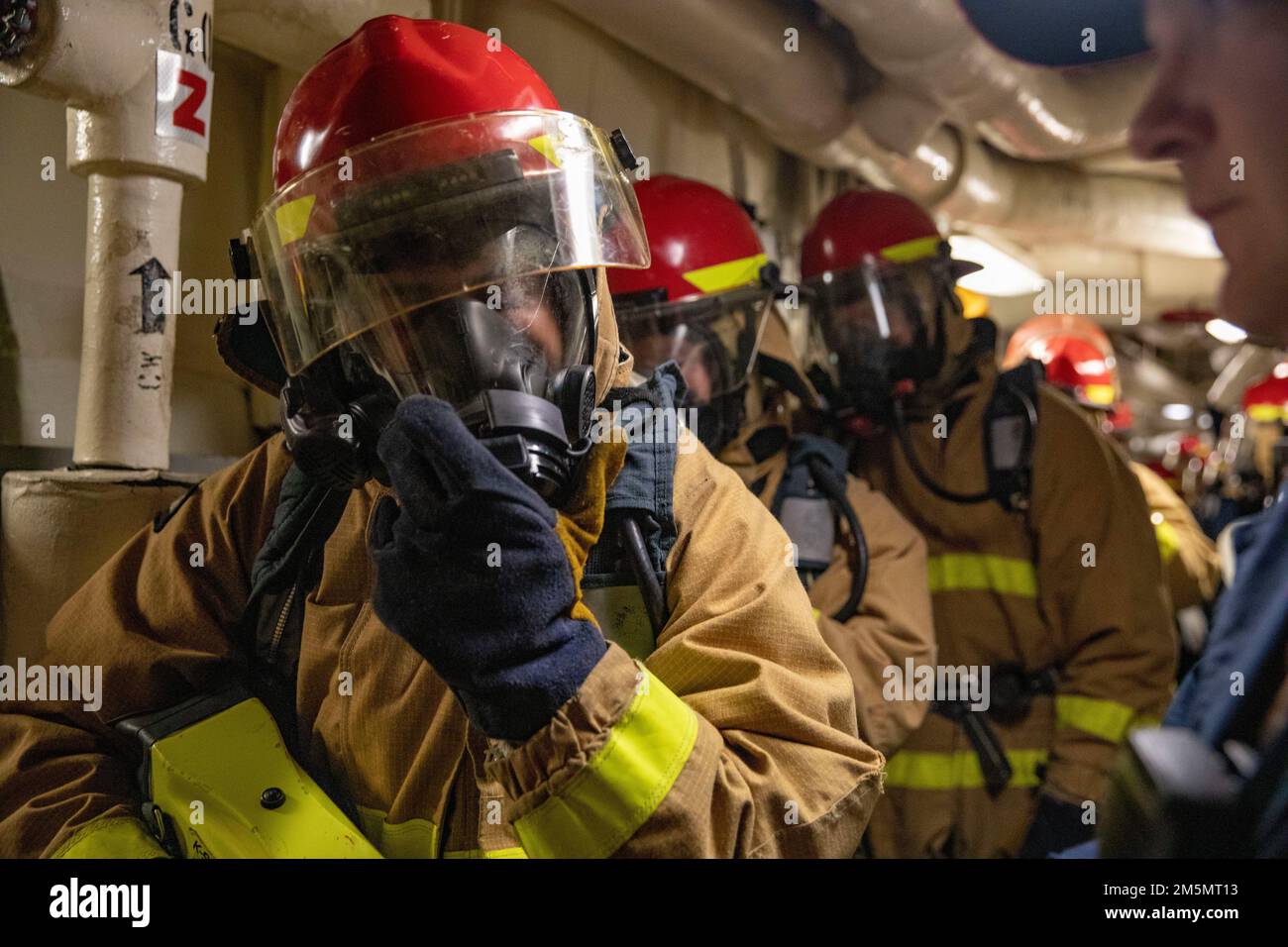 PHILIPPINE SEA (March. 27, 2022) Sailors assigned to Arleigh-Burke ...