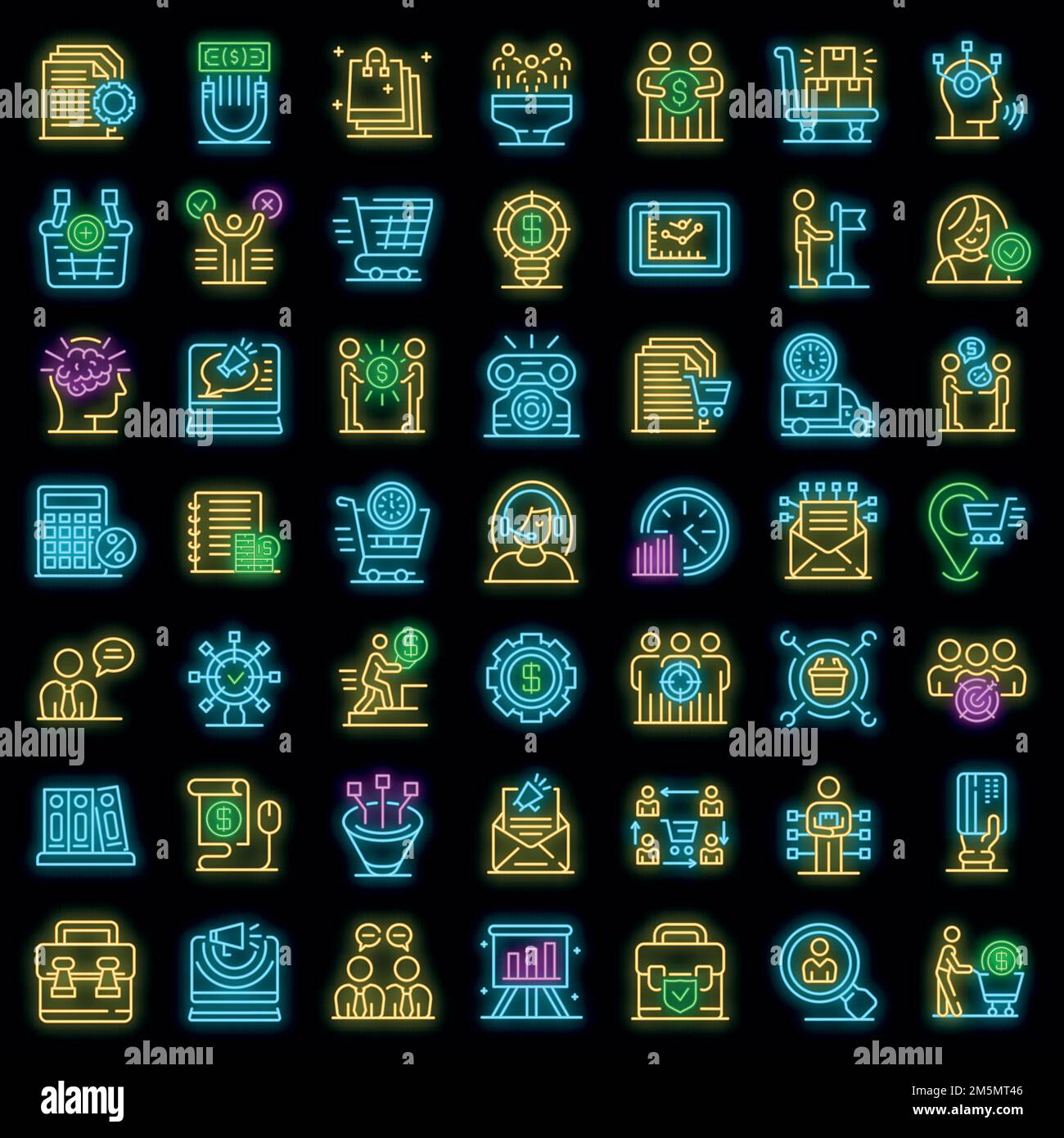 Purchasing Manager icons set. Outline set of Purchasing Manager vector ...