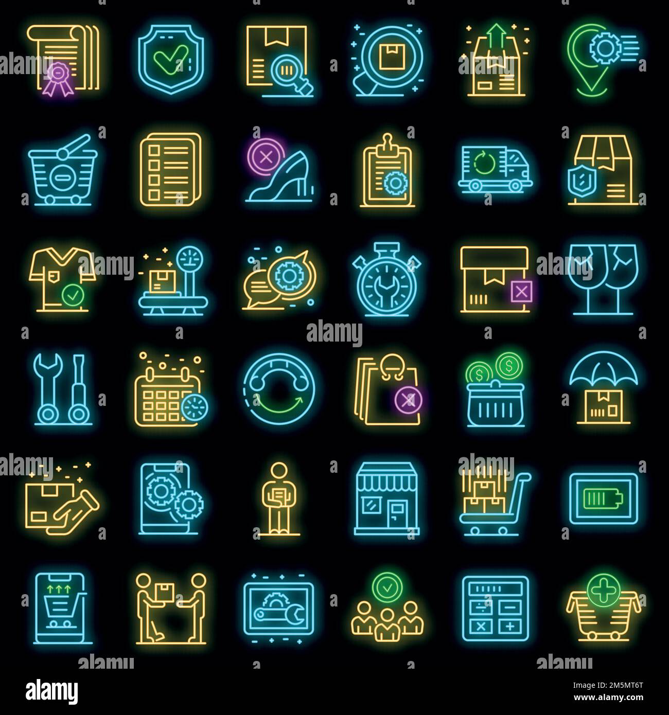 After sales service icons set. Outline set of after sales service ...