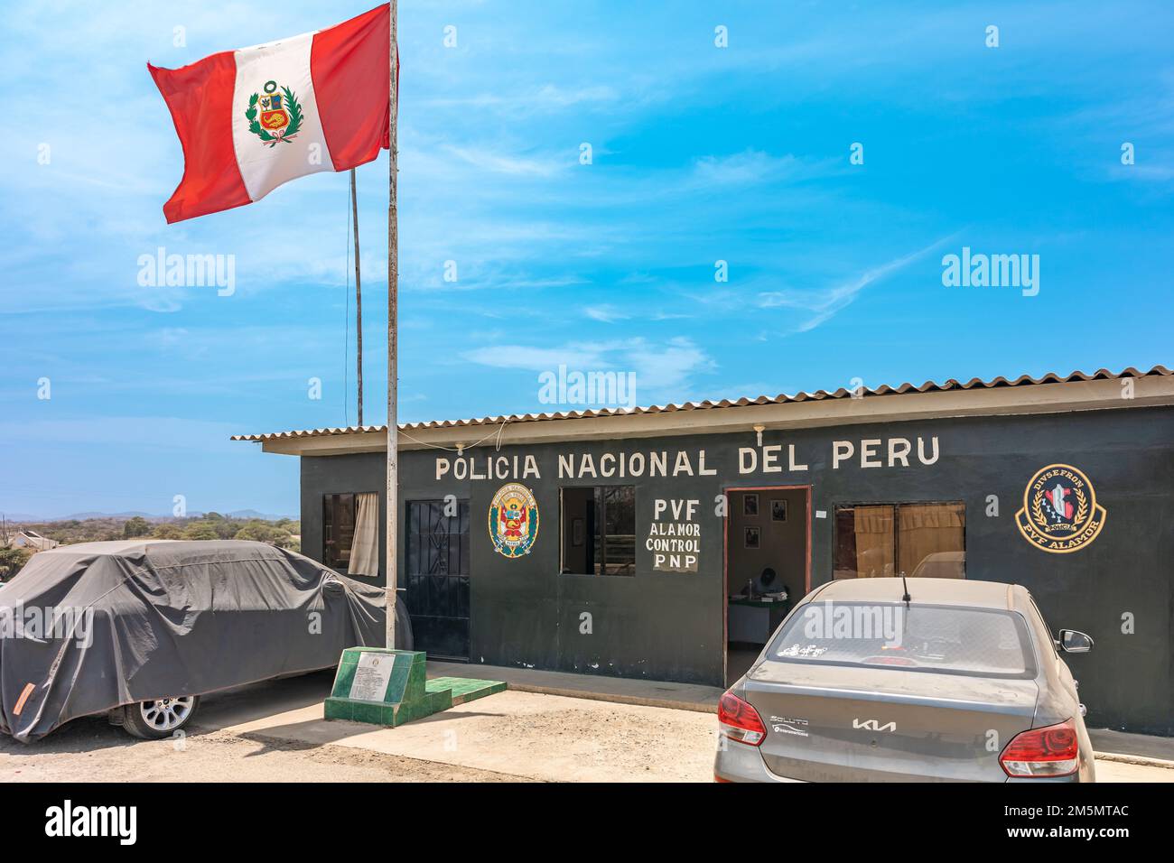 Peru - September 22, 2022: border crossing to Peru Stock Photo - Alamy