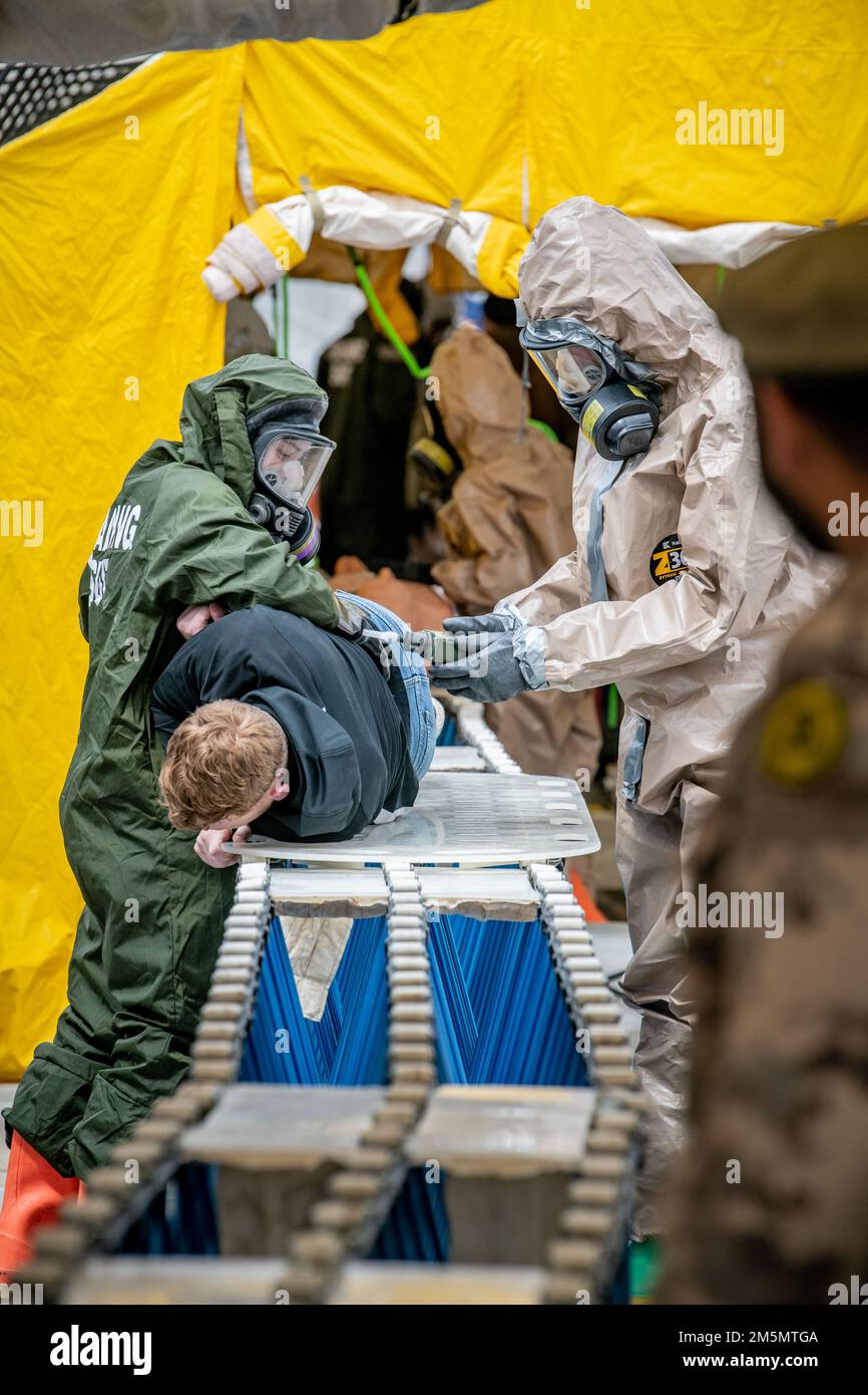 Members of the West Virginia National Guard conduct a Chemical ...