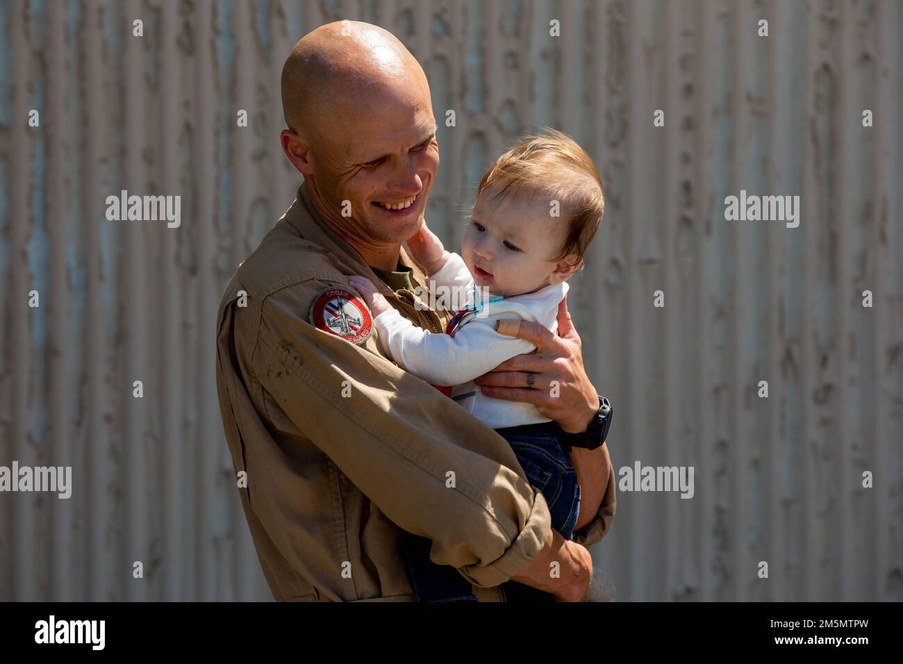 A Marine with Marine Fighter Attack Squadron (VMFA) 115, Marine ...