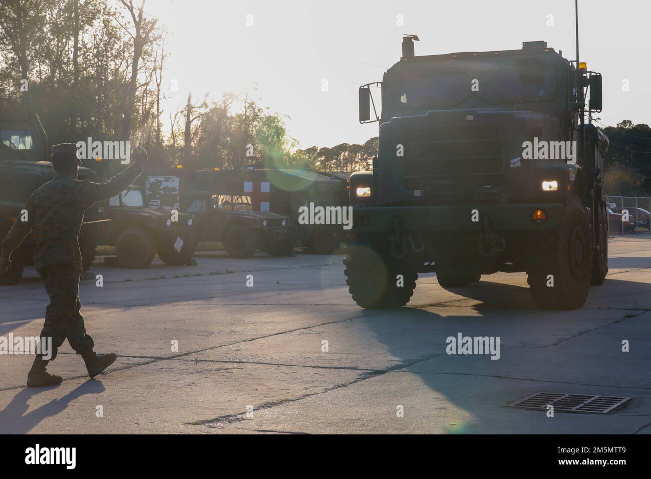 U.S. Marine Corps Lance Cpl. Franklin Tindugan, a motor vehicle ...