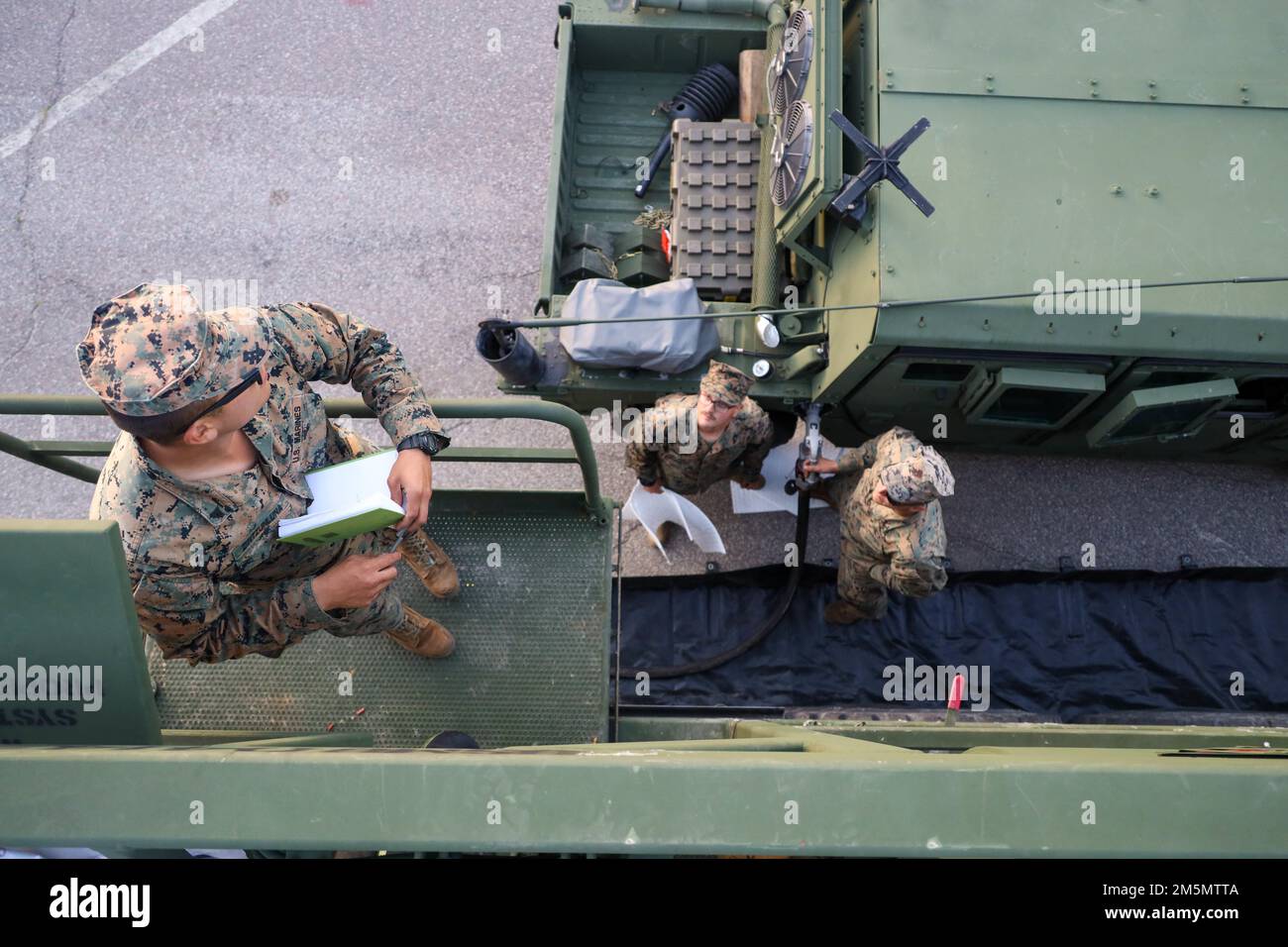 U.S. Marines with 3rd Landing Support Battalion, Combat Logistics ...
