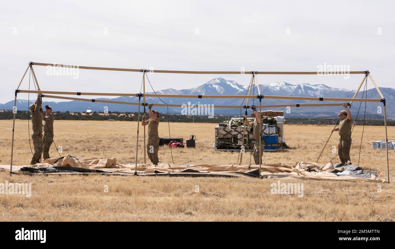 U.S. Airmen assigned to the 27th Special Operations Mission Support Group (SOMSG), Detachment 1 ...