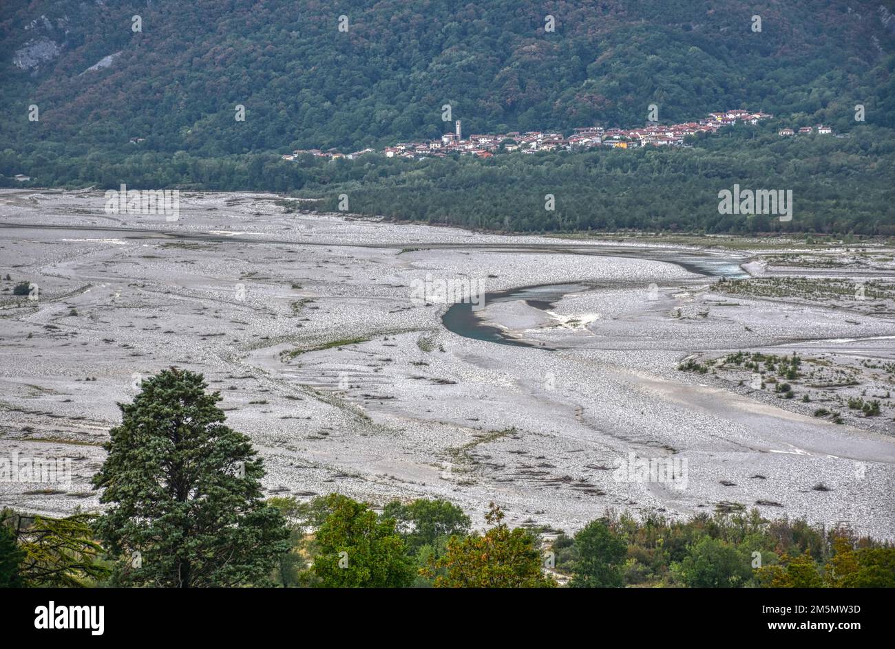 Fluss, Tagliamento, Wildfluss, Alpen, ursprünglich, natürlich ...