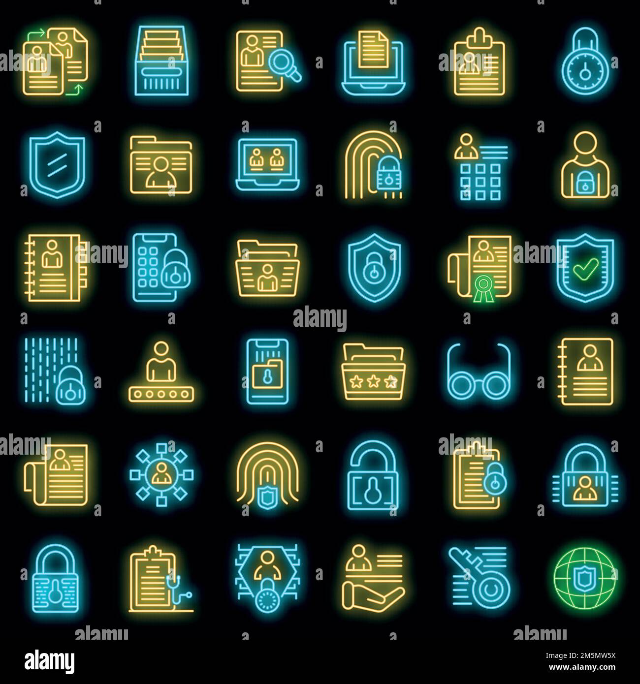 Personal information icons hi-res stock photography and images - Alamy