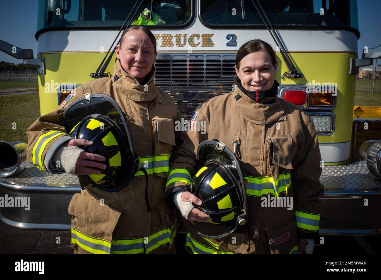 Master Sgt. Nicole Brannan (left), Department of Emergency Services ...